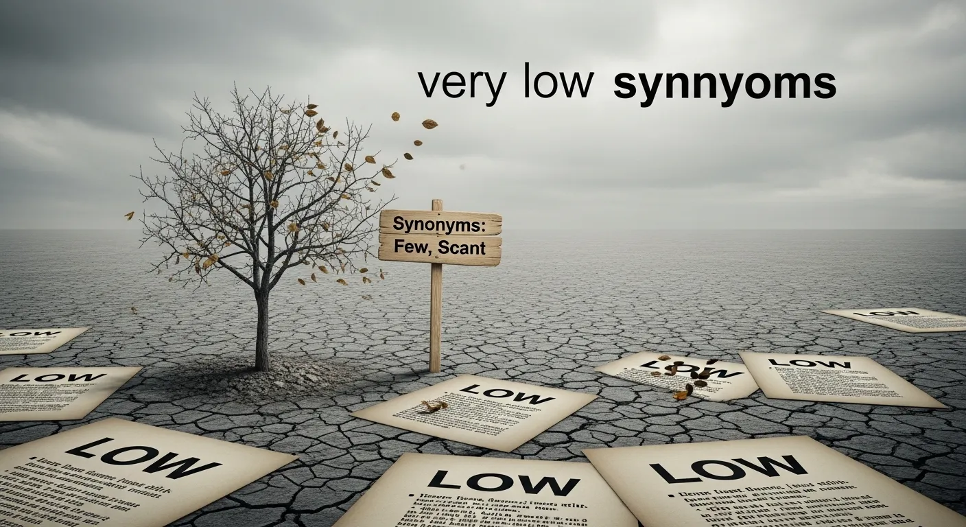 Very Low Synonyms: Easy Words You Can Use In 2026